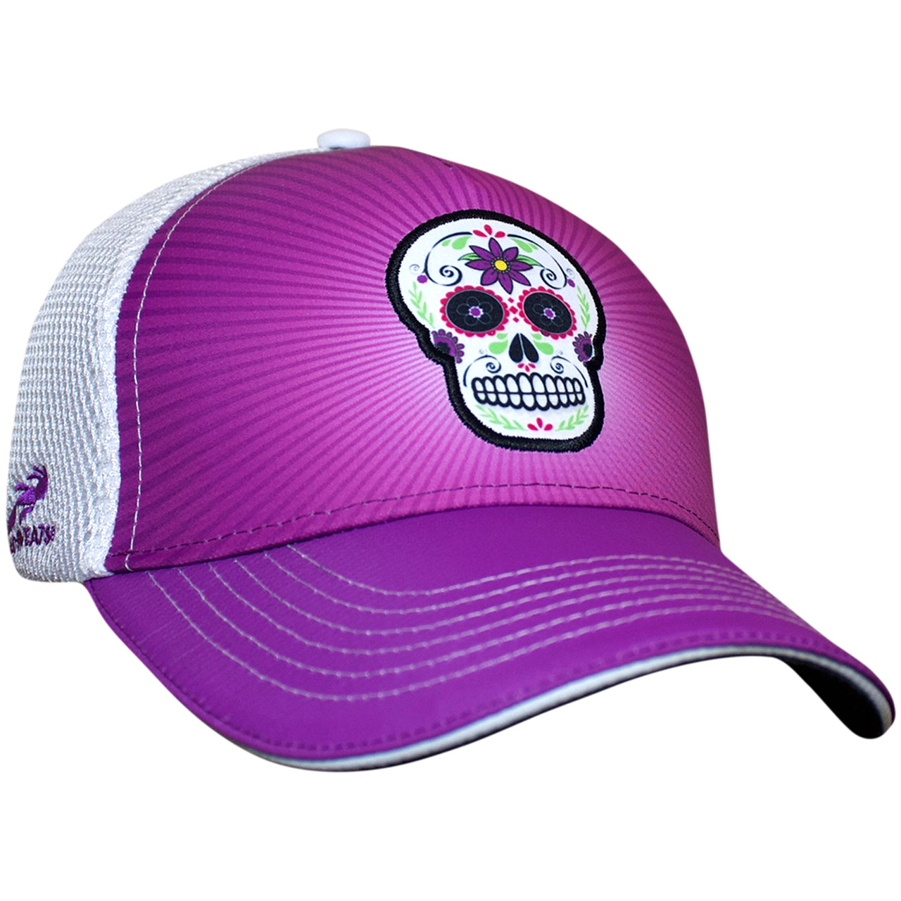 purple sugar skull