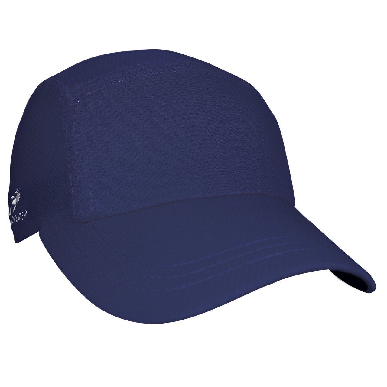 blue running cap
