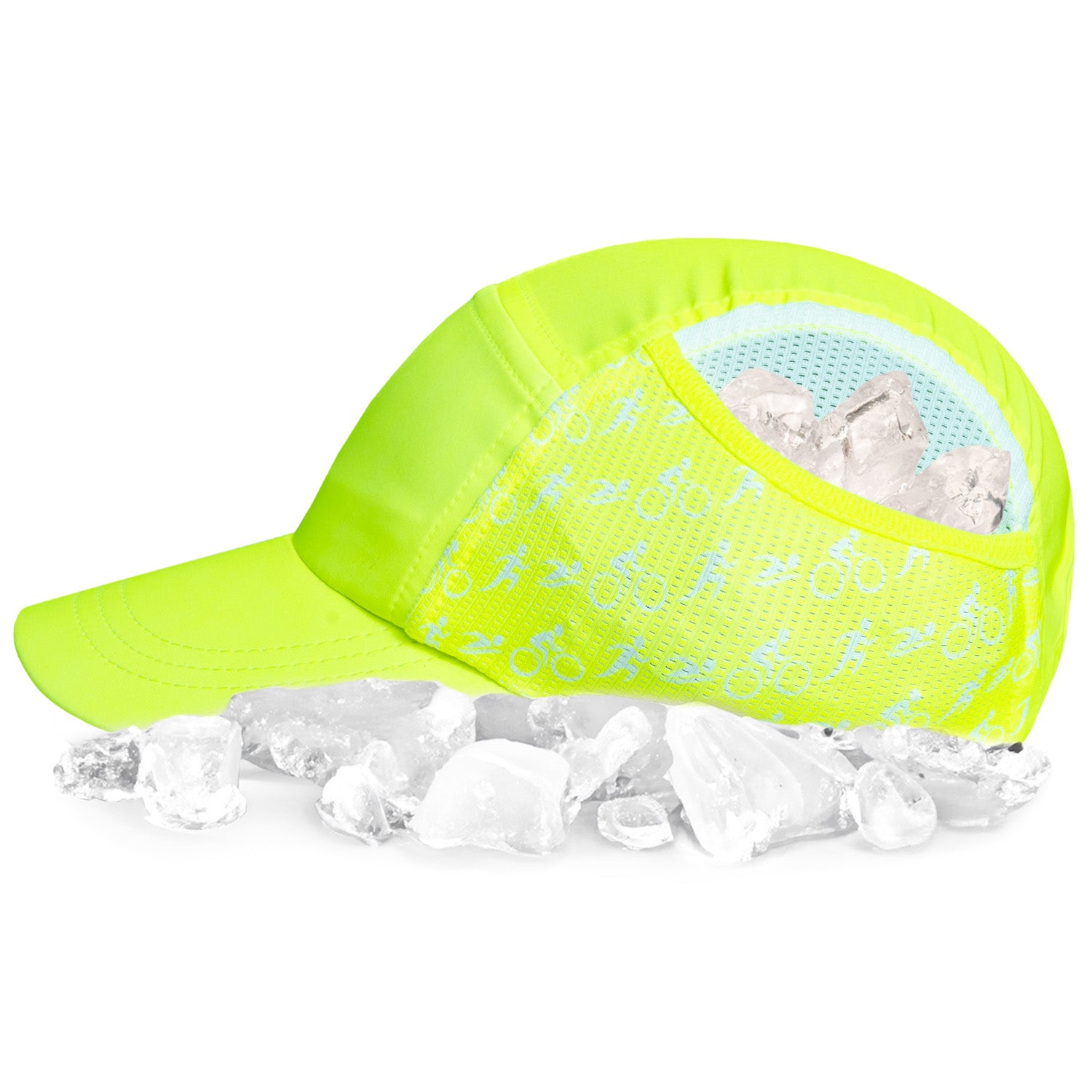 Yellow Triathlon Ice Hat – Cooling for Athletes | Headsweats