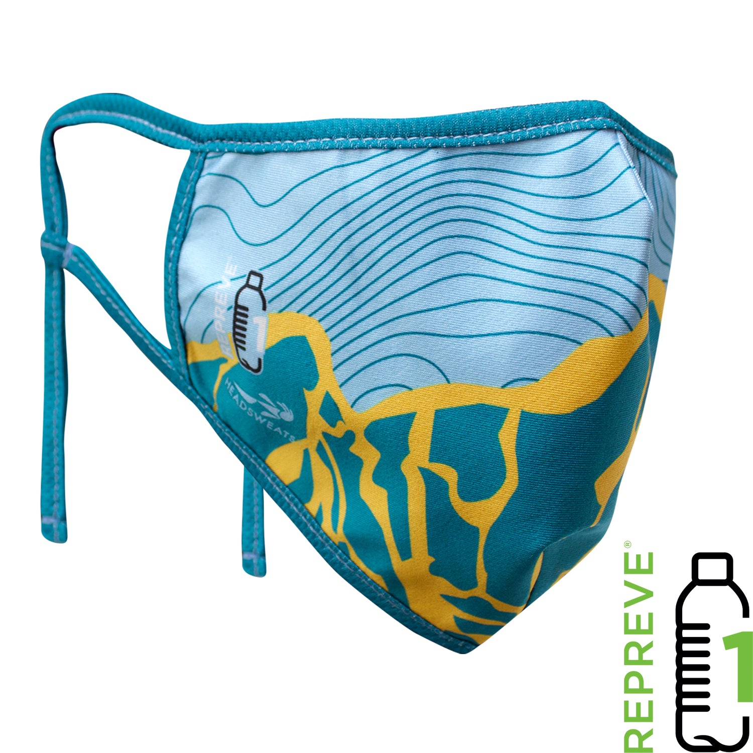 Half Face Mask Designs Blue