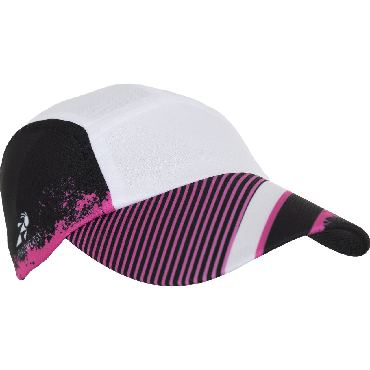 Performance Running Hat - Pink Splatter Race Hat | Headsweats