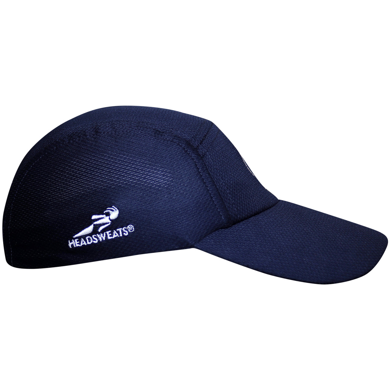 blue running cap